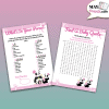 Panda Baby Shower Games Printable Set For Baby Girls - May Prints