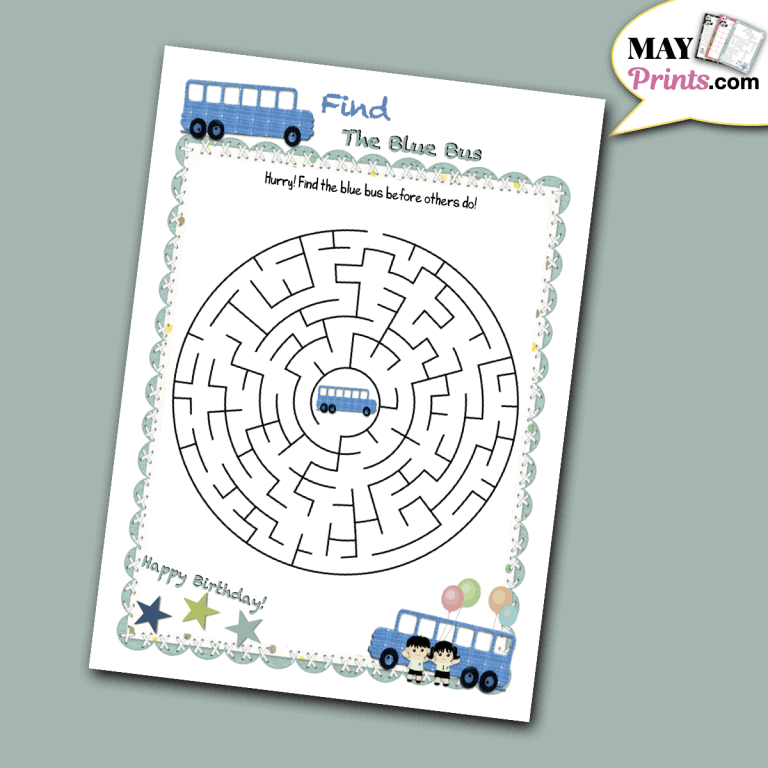 School Bus Themed Birthday Party Games For Boys